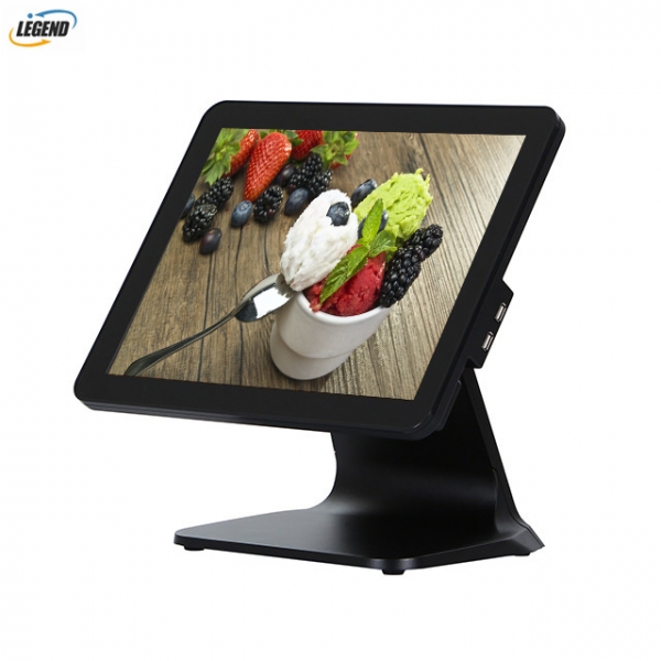 New product 15 inch true flat 10 points capacitive touch screen all in one POS terminal(Black ...