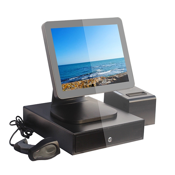 15‘‘ touch screen cash machine/ POS cash register machine(White Color ...