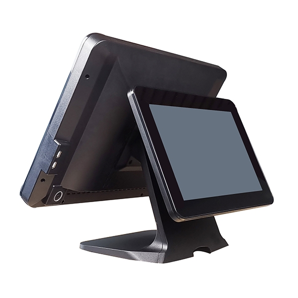 High quality all in one double touch pos system dual screen with 12 ...