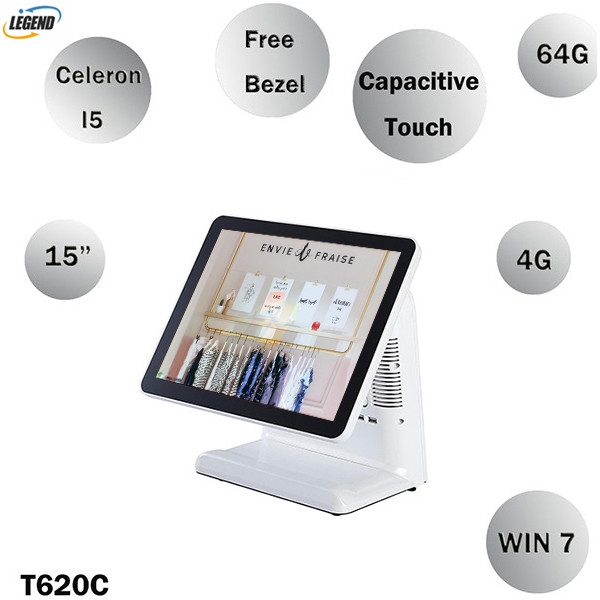 China factory 15" Intel all-in-one PC POS desktop laptop pos system ...