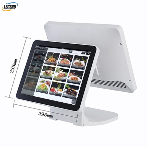New design all in one double touch pos system dual screen with 12 inch ...